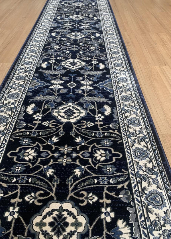 Home / Products / Verona Navy Hallway Runner 80CM Wide